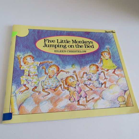 Toys | Five Little Monkeys Jumping On The Bed Eileen Christelow Yellow ...